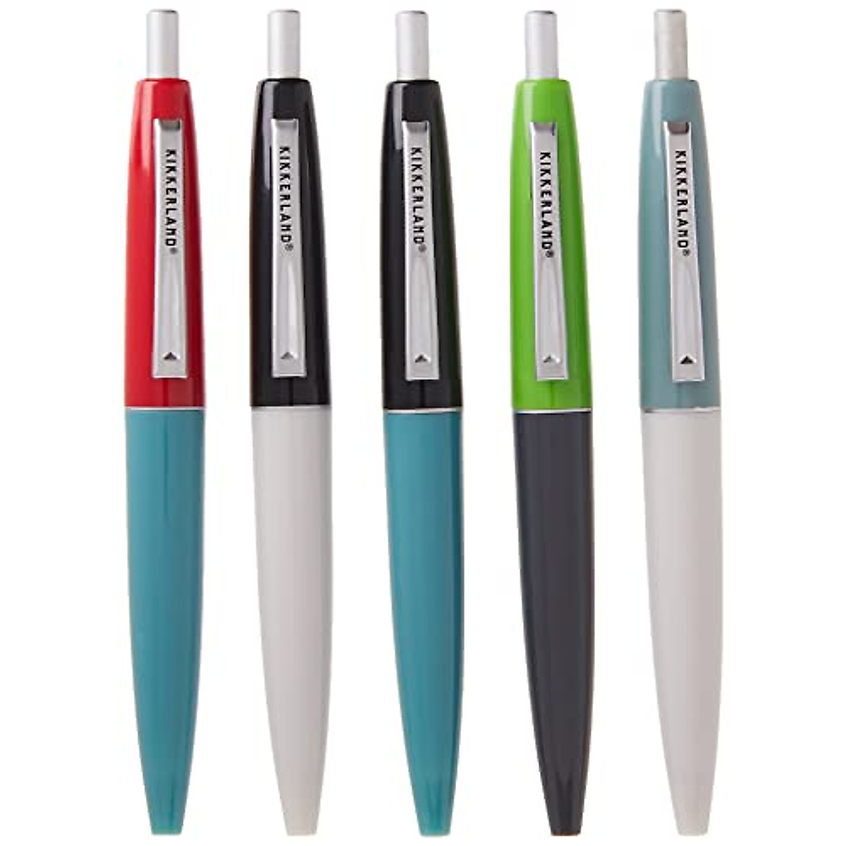 Kikkerland Mini Retro Pens, Set of 5 (4329S)