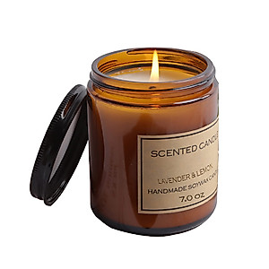 UOMNICUE Scented Candles,7oz Glass Jar Candles for Home Bedroom Scented, Handmade Natural Soy Wax Scented Candle Gift for Women,Romantic Aromatherapy Candle Valentines Day,Mother's Day Gifts for Her