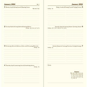 Letts Sovereign Slim week to view 2024 diary - black