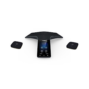 Yealink CP965 Wireless Mic Touch-Sensitive HD IP Conference Phone, CPW65 DECT Duo Wireless DECT Expansion Mic, 5-inch Multi-Touch Screen with 720×1280 Resolution