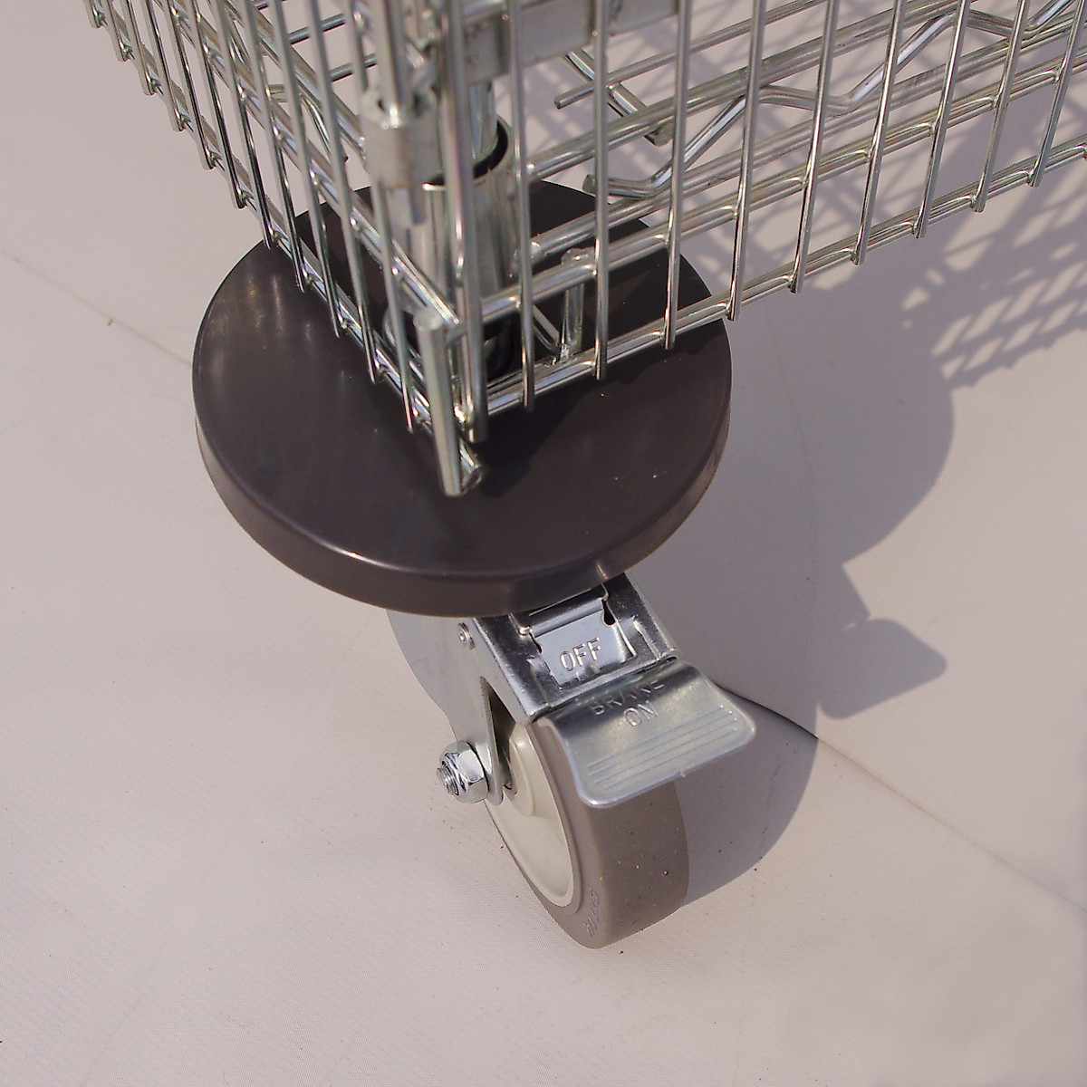 HIGOOD Wire Security Cart with Adjustable Shelves, Heavy Duty Rolling carts,1,000 lb Load Capacity, 52 inx27 inx69 in