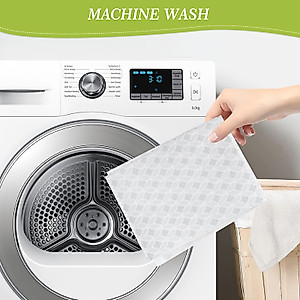 Cooyes Refrigerator Liners, Non-Slip Fridge Liners Washable, Absorbent Refrigerator Shelf Liner for Kitchen Cabinets, Non-Adhesive Refrigerator Mats Fridge bin Liners 12" x 24", 6Pcs