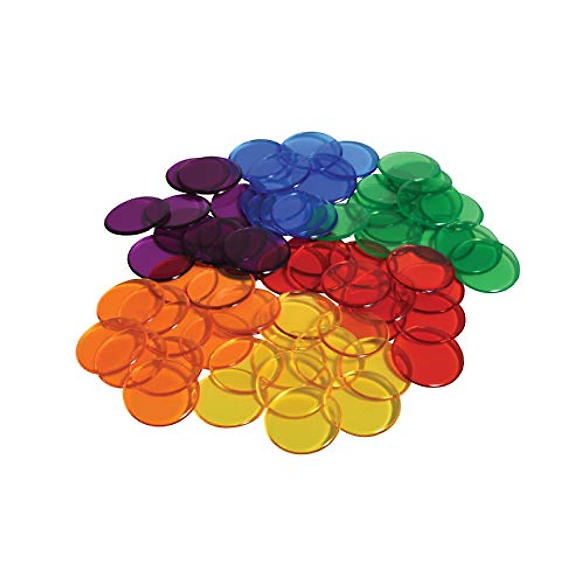 LEARNING ADVANTAGE - 0.75" Transparent Counters, Set of 1000