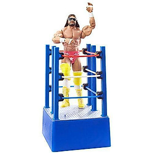 WWE Wrestlemania Moments Macho Man Randy Savage 6 inch Action Figure Ring Cart with Rolling WheelsCollectible Gift for WWE Fans Ages 6 Years Old and Up