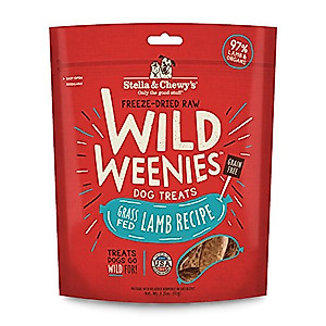Stella & Chewy's Freeze-Dried Raw Lamb Wild Weenies Dog Treats, 3.25 oz Bag