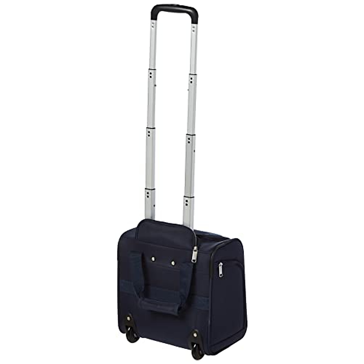 Amazon Basics Underseat Carry-On Rolling Travel Luggage Bag, 14 Inches, Navy Blue