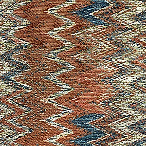 Plutus Brands Multi-Color Plutus Wave Chevron Luxury Throw Pillow 18 in x 18in, Double Sided 18" x 18"