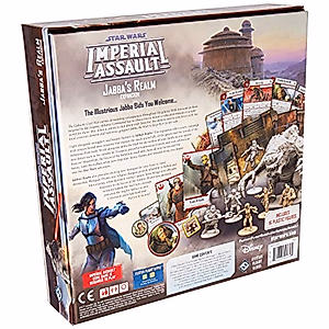 Star Wars Imperial Assault Board Game Jabba's Realm EXPANSION - Epic Sci-Fi Miniatures Strategy Game for Kids and Adults, Ages 14+, 1-5 Players, 1-2 Hour Playtime, Made by Fantasy Flight Games
