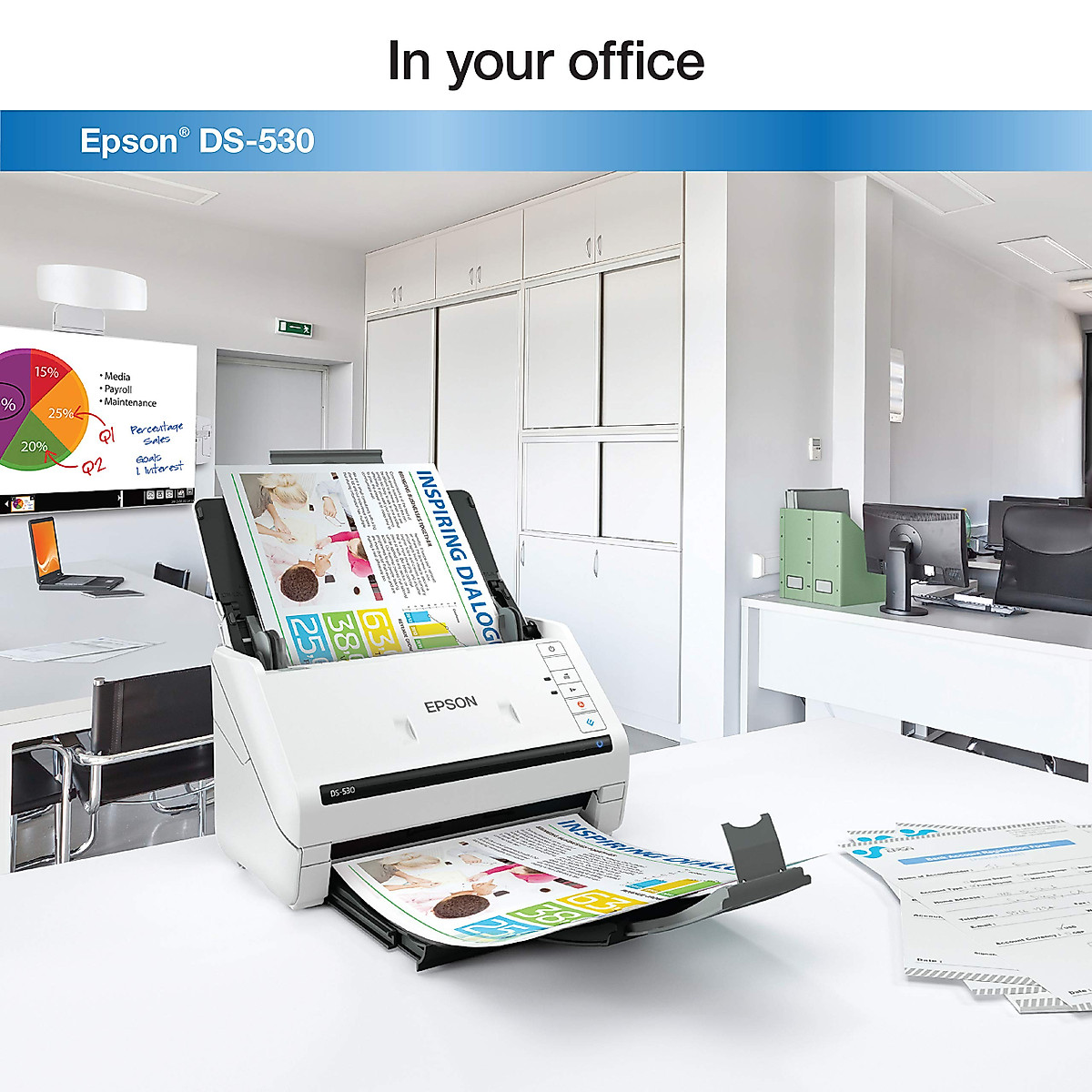 Epson DS-530 Document Scanner: 35ppm, TWAIN & ISIS Drivers