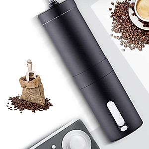 Cylovinho Black Pepper Grinder, Refillable Turkish Spice Mill with Adjustable Coarseness, Manual Pepper Mill with Handle, Spice Grinder Metal with Hand Crank, Manual Coffee Bean Grinder