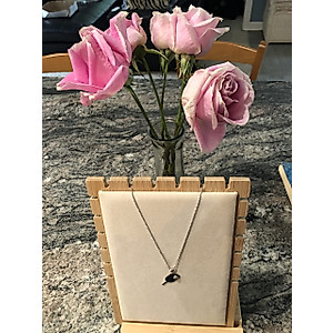 Hit Happy Sleek Pickleball Pendant Necklace (Black)