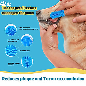 GioesQZZee Cat Dog Toothbrush, Dog Tooth Brushing Kit, Cat Toothbrush, Dog Teeth Cleaning, Dog Finger Toothbrush, Dog Tooth Brush for Small & Large Pets, (9)