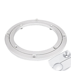8-28 Inch Aluminium Lazy Susan Turntable Bearing Round Table Swivel Base Rotating Bearing Turntable 360 Degree Rotating For Dining Table TV Computer Monitor