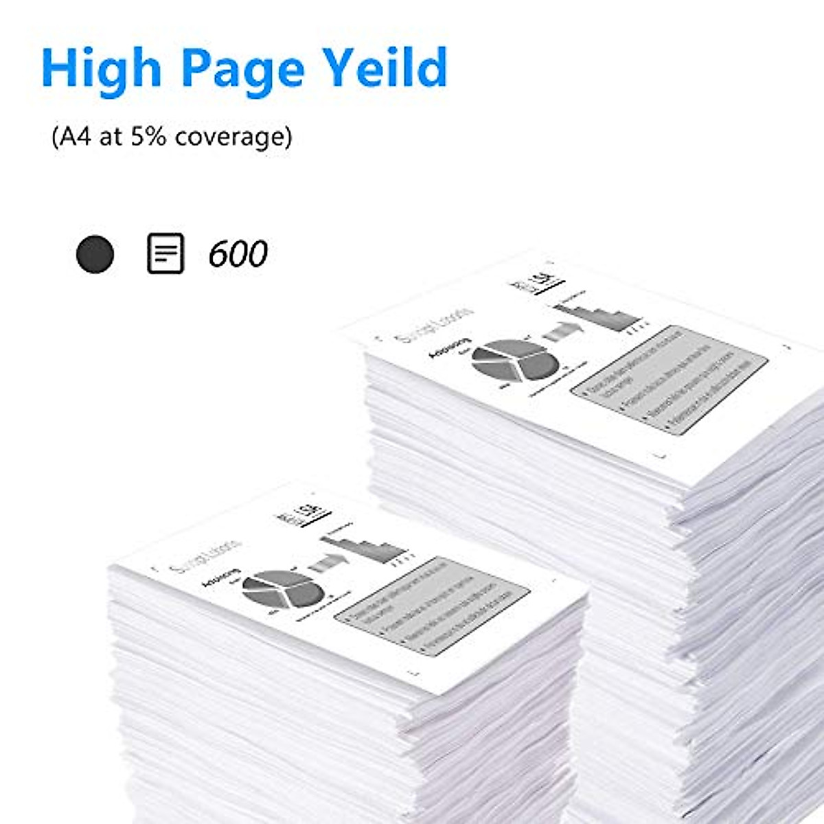 NineLeaf Remanufactured 62XL High Yield Ink Cartridge C2P05AN Compatible for HP Envy 5640 5642 5643 5644 5646 5660 7640 7645 OfficeJet 5740 5741 5742 5743 5745 8040 200 250 Printer （2 Pack, Black