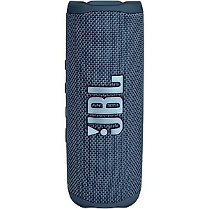 JBL FLIP 6 Portable Wireless Bluetooth IP67 Waterproof Speaker Bundle with Boomph Silicone Protective Case - Blue