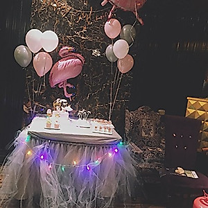 Glanzzeit 30 Inch Flamingo Balloons Animal Mylar Foil Decor Balloons for Baby Shower Bridal Shower Birthday Party Hawaiian Luau Party | Air Filling Only (Pink)