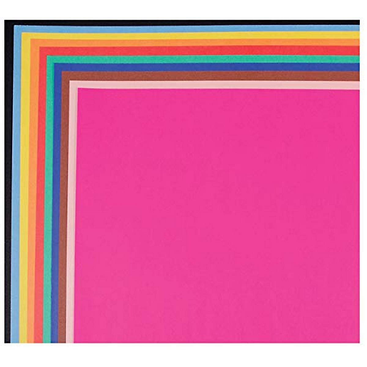 School Smart Railroad Boards, 22 x 28 Inches, 4-Ply and 6-Ply, White and Assorted Colors, Pack of 25