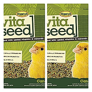 Higgins 2 Pack Canary Bird Food 2 lb. ea. Vita Seed Canary Food 2 Bags 4 Pounds Total