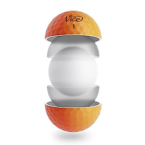 Vice Pro Golf Balls (Shade Red Orange)