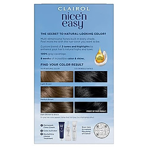 Clairol Nice'n Easy Permanent Hair Color, 2 Black