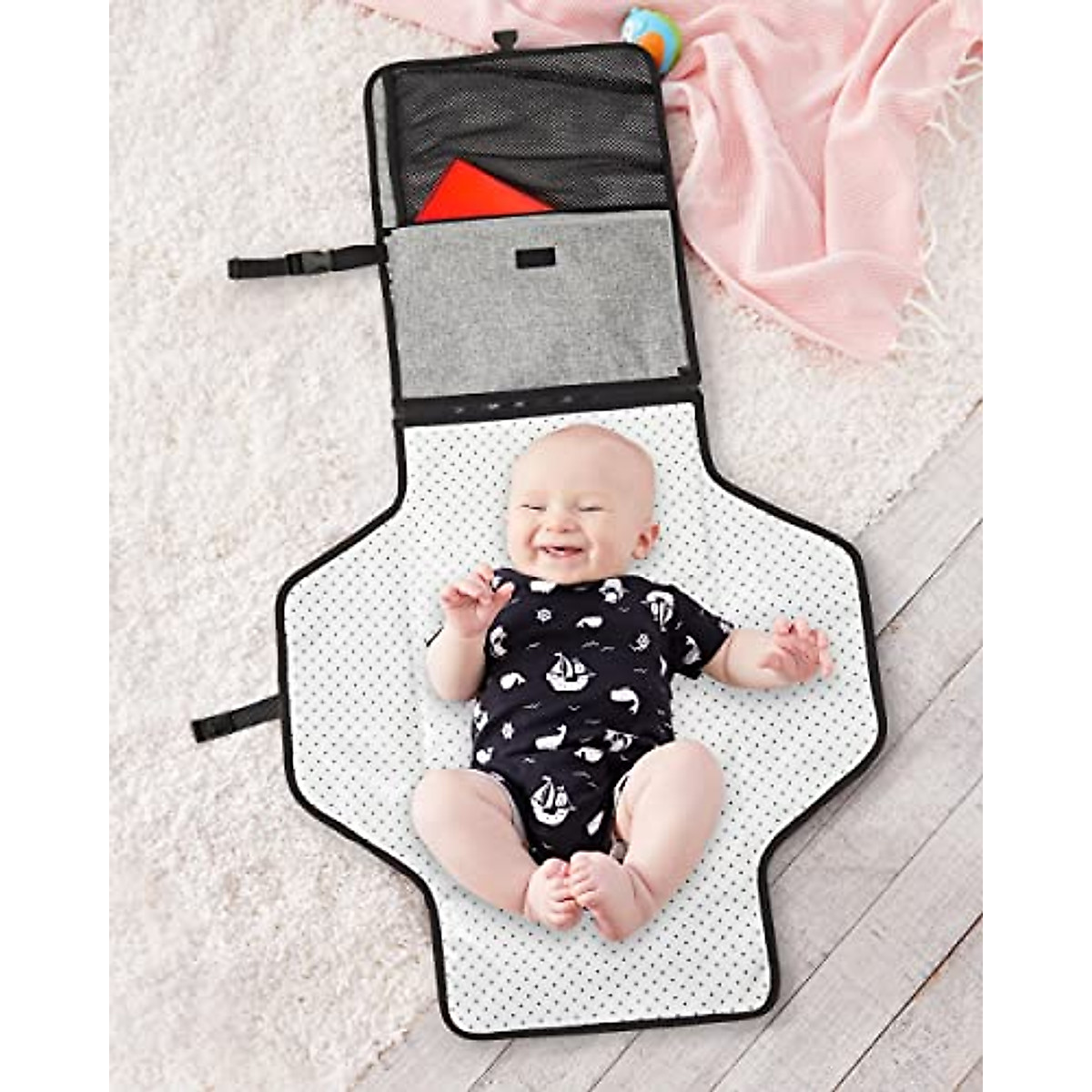 Skip Hop Portable Baby Changing Pad, Pronto, Grey Melange