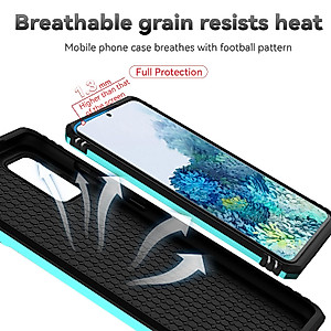 for Samsung Galaxy S20 Plus Case with Camera Lens Cover HD Screen Protector, Military-Grade Drop Tested Magnetic Ring Holder Kickstand Protective Phone Case for Samsung Galaxy S20+ Plus 5G (Mint)
