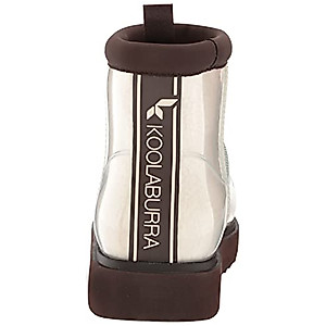 Koolaburra by UGG Women's KOOLA Clear Mini Fashion Boot, Chocolate Brown/Natural, 11