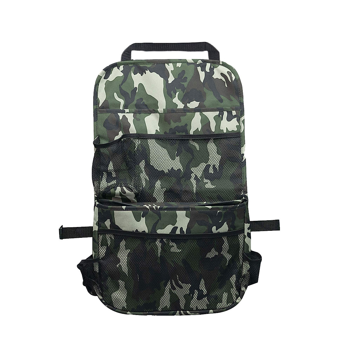 FH Group Multi-Pocket Camo Print Seat Back Organizer with Cooler - Backseat Organizer for Kids-Universal