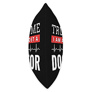 Doctors Fun Unique Gifts Trust Me I'm Almost A Doctor Funny Medical Student Gift Throw Pillow, 18x18, Multicolor