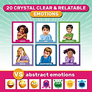 Calm Down Corner Supplies, SkillEase Feelings in Control Flip Book, Emotion Chart for Kids, Autism, Emotions and Feeling Book for Kids, Self Regulation for Kids, Calming Corner