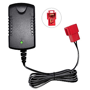 6V Charger with Square-Type Plug for 6Volt Battery, 7V800ma for 6V Child Ride On Car Rollplay Kid Trax Disney Frozen White Toddler Wildfire Quad