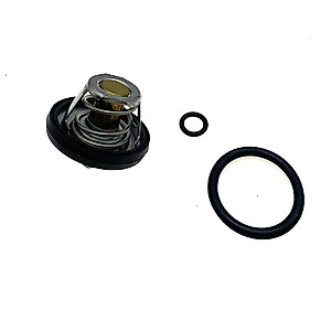 Engine Coolant Thermostat Housing Assembly for Chrysle 200 Sebring Dodge Avenger Caliber Journey Compass Patriot Replace 68003582AB 06508355AA 4884571AB 4884873AA 55111016AD 55111017AC