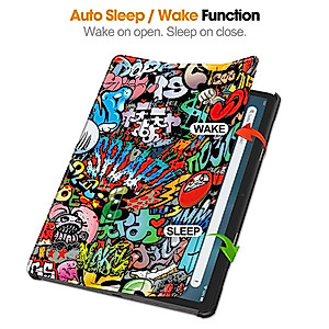 Case for Amazon Fire Max 11 Tablet (13th Generation, 2023 Release), Slim Folding Stand Cover Case for Fire 11 Tablet with Auto Wake/Sleep, Graffiti