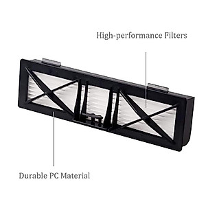 WEddle Main Side Brush Hepa Filter Sweeping Robot Vacuum Cleaner. Compatible for Neato Botvac D Series D7 D85 D3 D4 D5 D6 D75 D80