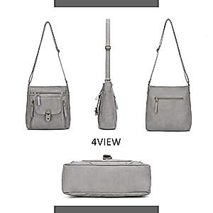 KL928 Crossbody Bags for Women Shoulder Purses and Handbags, Grey