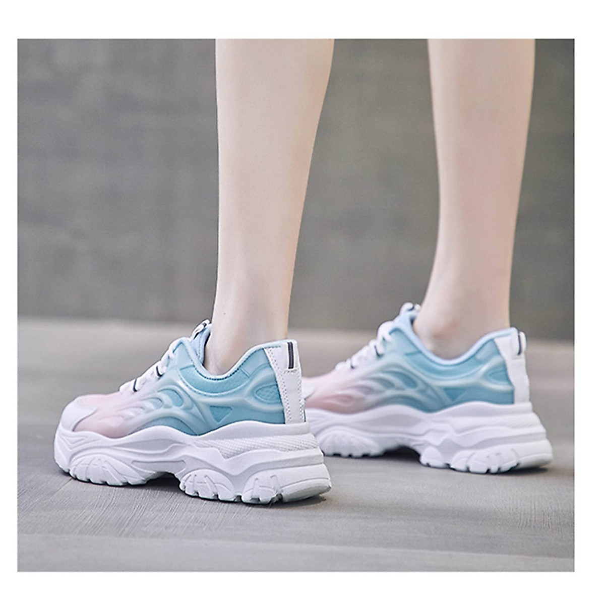 FOFJR Womens Walking Shoes Non Slip Sneakers Comfortable Tennis Running Shoes Blue