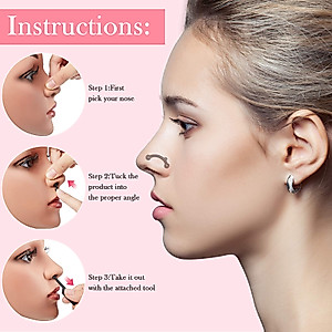 7 Pieces Nose Up Lifting Shaper Clips Set Nose Bridge Slimming Tool Silicone Lifter Beauty Clip Tools for Wide Low Curved Big