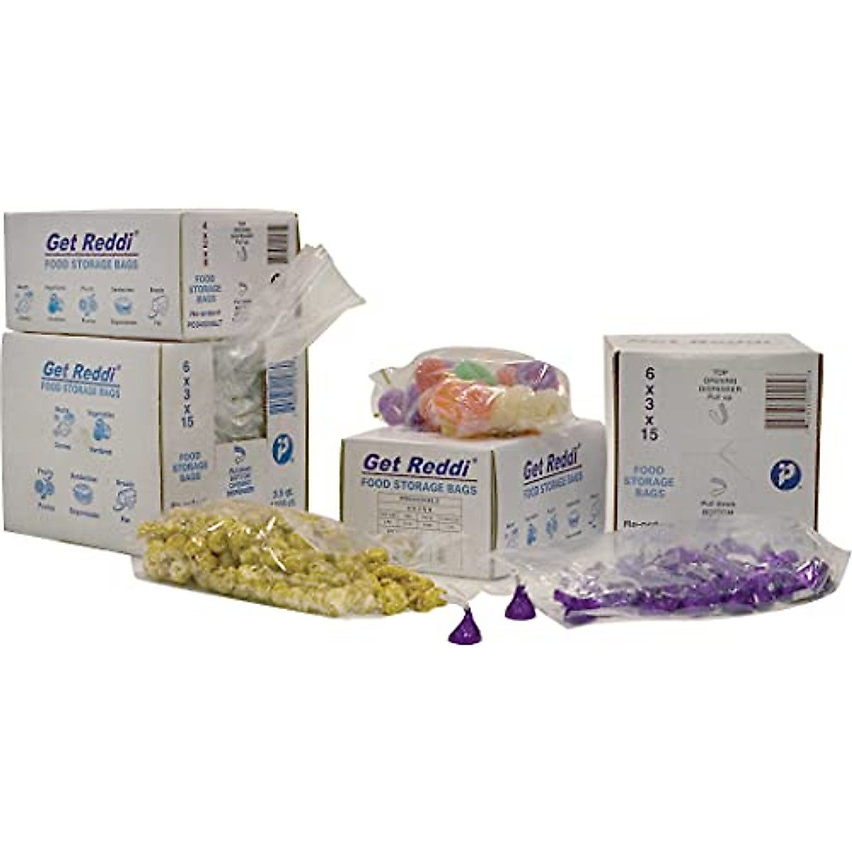 Inteplast Group Pb080418r Get Reddi Food & Poly Bag 8 X 4 X 18 8-Quart 0.68 Mil Clear 1000/Carton