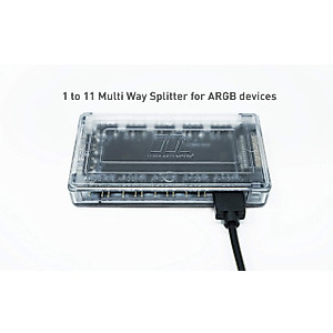 MICRO CONNECTORS 11-Port ARGB Splitter Hub for Fan and Light (S08-12ARGB)