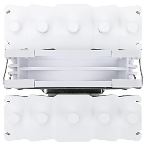 Thermalright Silver Soul 110 White CPU Cooler Dual Towers, 5 Heat Pipes, 110MM Hight, TL-B9W PWM Fan, Aluminium Heatsink Cover, AGHP Technology, for AMD AM4 AM5/Intel 1700/1150/1151/1200/2011