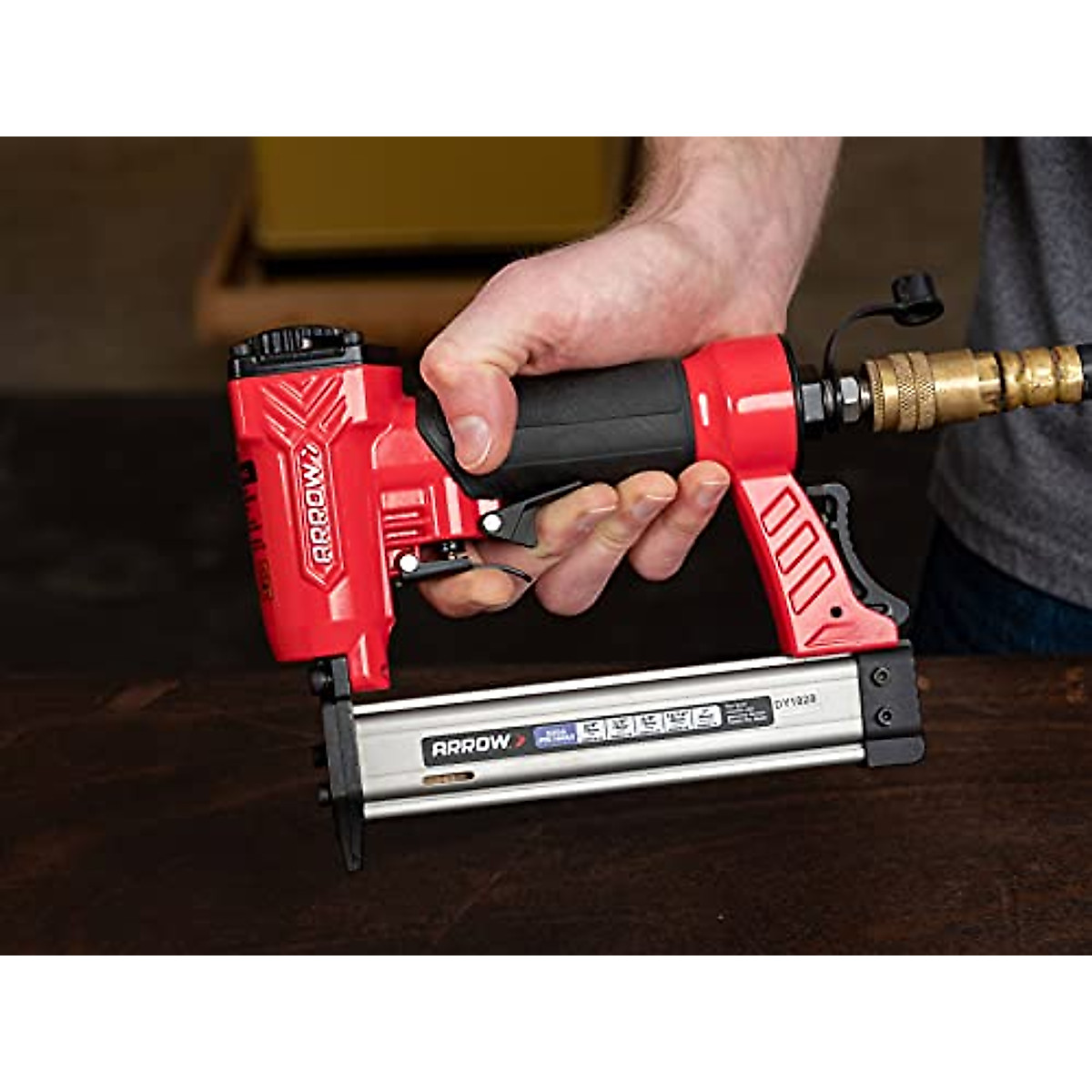 Arrow PT23G 23 Gauge Compact Pneumatic Pin Nail Gun, Oil-Free, Fits 3/8”, 1/2”, 5/8”, 13/16” and 1” Nails