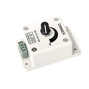 DOITOOL Led Bulb Dimmer Led Light Bulbs Dimming Light Bulbs Controller Adjuster Rotating Light Bulb Tape Light Dimmer Lamp Rotary Dimmer Led Dimmer Switch Dc White Manual Control Lights