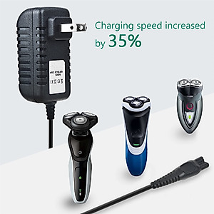 Digipartspower AC Adapter Charger Power Cord for Norelco S738/82 Click & Style Shaver