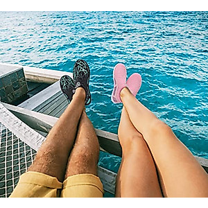 LeIsfIt Mens Womens Water Shoes Quick-Dry Beach Shoes Slip-on Aqua Socks for Hiking Swim Pool River Yoga