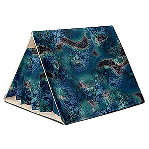 Y-DSIWX Guinea Pig House Bed, Rabbit Large Hideout, Small Animals Nest Hamster Cage Habitats Abstract Oil Painting Texture Blue