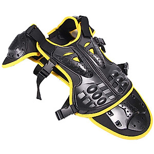 Kids Motorcycle Armor Suit Dirt Bike Chest Back Spine Protector Shoulder Arm Eblow Knee Pads Full Body Armor Vest for Bike Motocross Racing Skiing ICE Skating Hockey