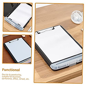Storage Exam Paper Clips Teacher Clipboard Folder Clipboard Test Paper Holder File Clip Practical Document Holder A4 Black Pp Seal Test Strip Plastic Document Folders