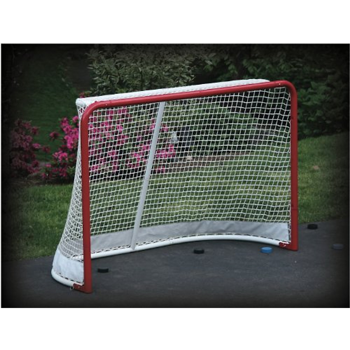 EZGoal 69115 Hockey Replacement Net with Skirt, White, 4 x 6-Feet (Pack of 1)