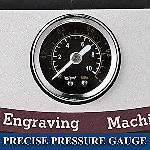 Dual-Head Pneumatic Jewelry Engraver Machine 110V 60Hz Pneumatic Hand Engraving Machines 400-8000 RPM Pneumatic Graver Handpiece Micro Engraer for Jewelry Crafts and Wrought Iron