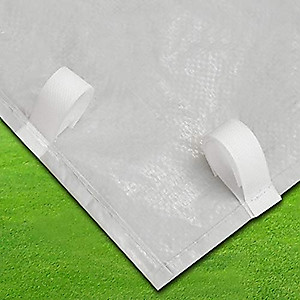 Strong Camel Carport Replacement Sidewall Instant Canopy PE Side Wall,6.4FTx19.7FT (1 Pack Side Wall Only) (White)